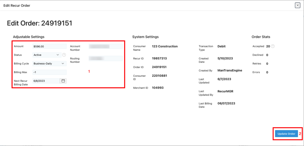 Recurring Orders: How to Find and View Transactions