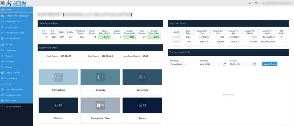 Actum Portal: Navigating the Portal's Menu Options