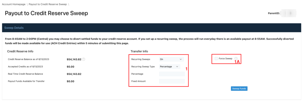 Payout to Credit Reserve Sweep: How It Works and Its Impact